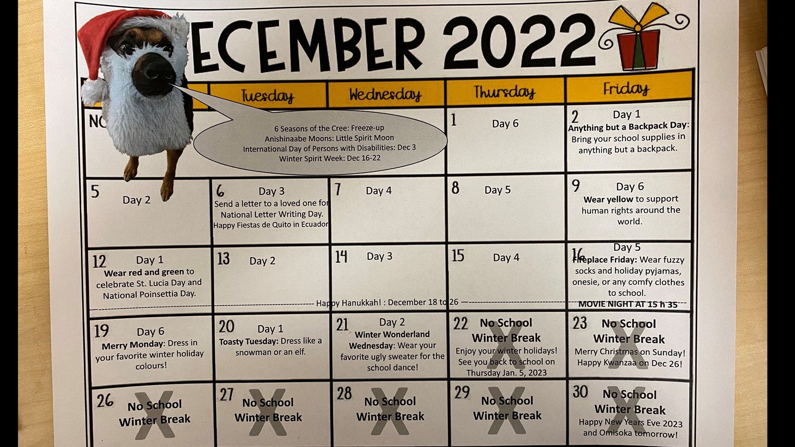December Calendar