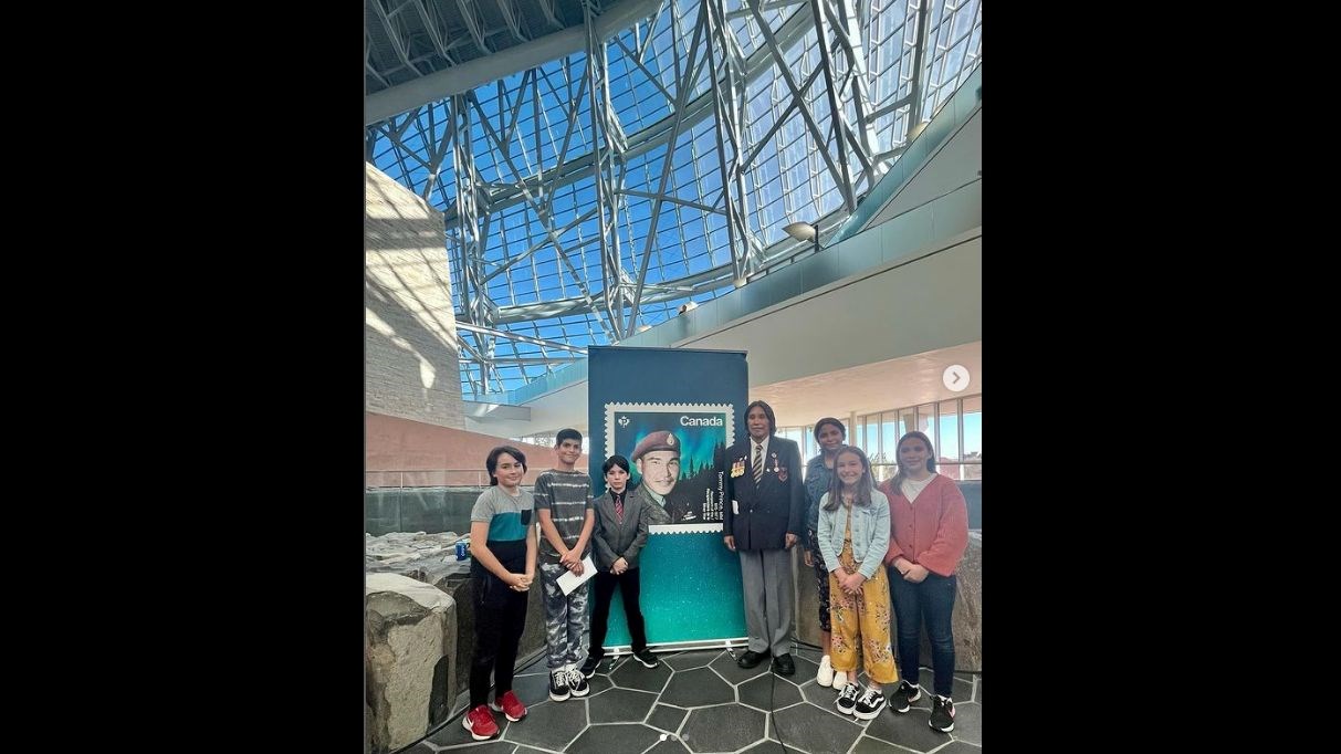 The Official Launch of the Sargeant Tommy Prince Stamp @ CMHR